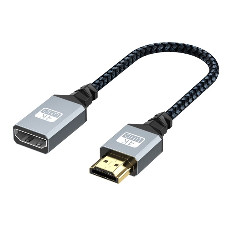 Удлинительный кабель HDMI от мужчины к женщине HD 4K-прямой металлический 60 Гц