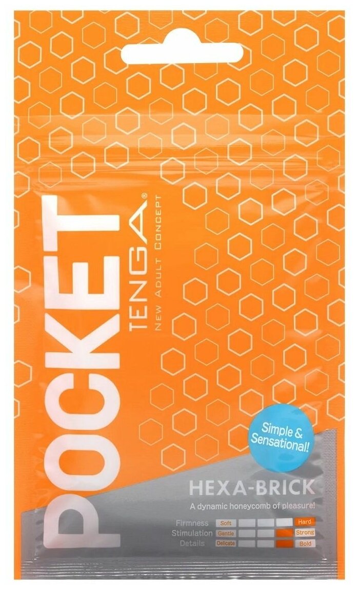 Карманный мастурбатор Tenga Pocket Hexa-Brick