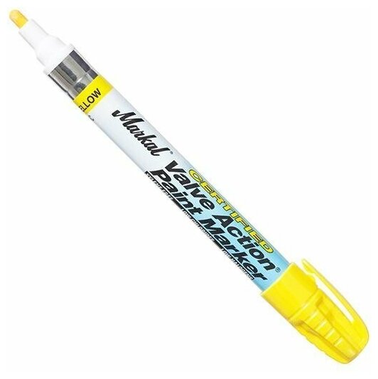 Маркер перманентный на основе жидкой краски MARKAL Pro-Line Micro желтый (96889)