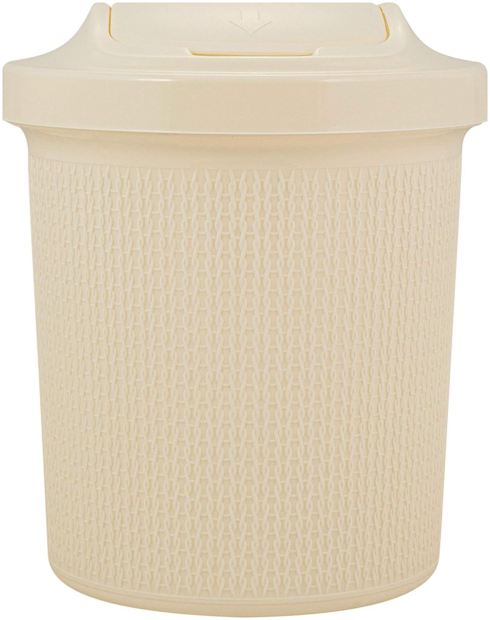 Мусорное ведро Spin&Clean Soul пластик бежевый 12л