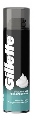 Пена для бритья Gillette Sensitive Skin (для чувствительной кожи), 300 мл