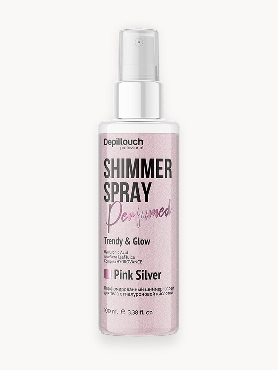 DEPILTOUCH PROFESSIONAL Парфюмированный спрей-шиммер для тела, розовое серебро, 100 мл