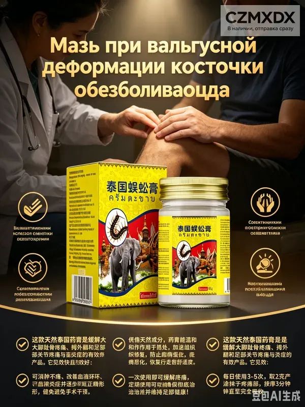 Мазь из скорпиона и многоножки для наружного применения при боли и отеке суставов, боли в шее и плечах