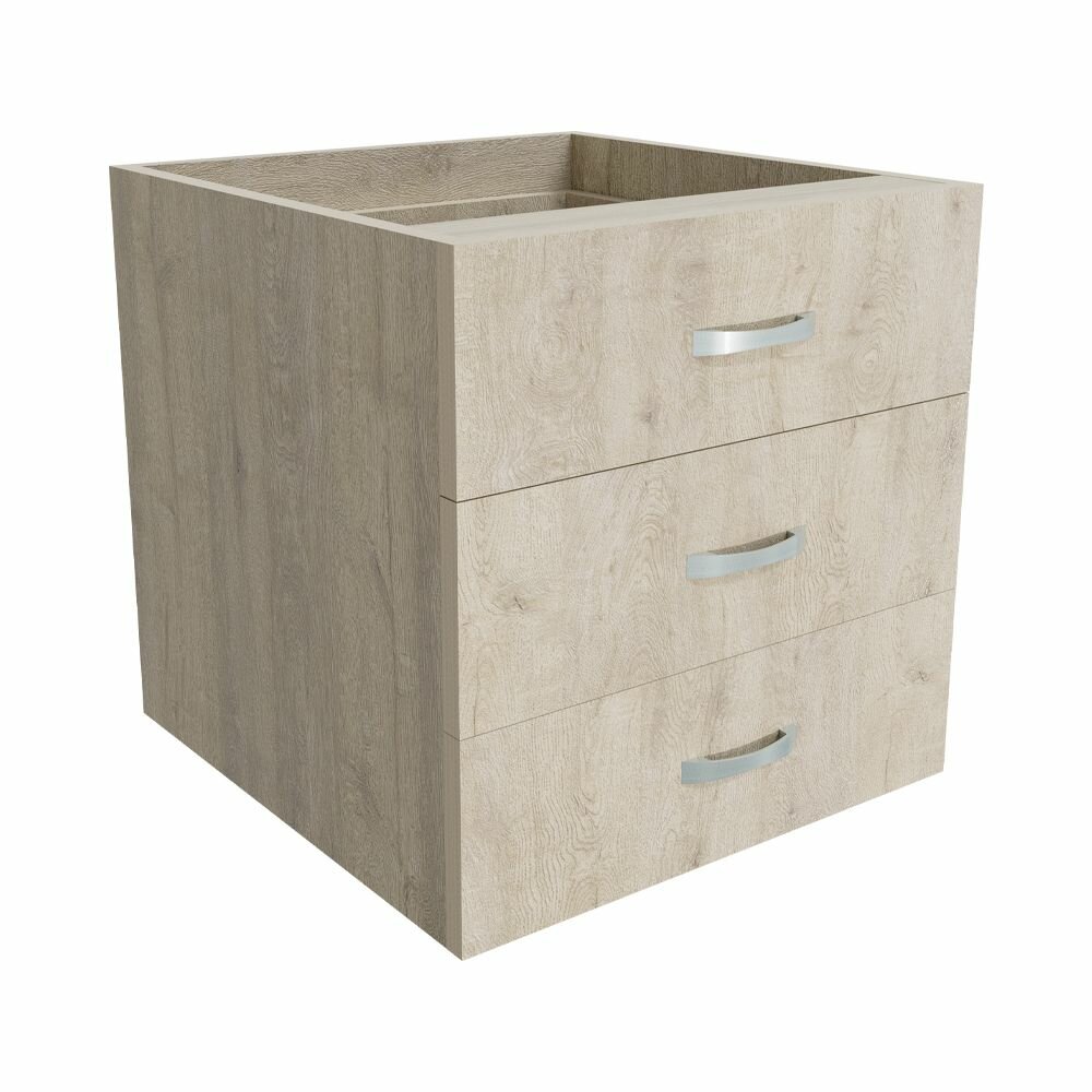 Тумба подвесная с 3ящ. ТФ203, р.400х542х400, комплектация СФ213,223,215,225_Дуб кронберг