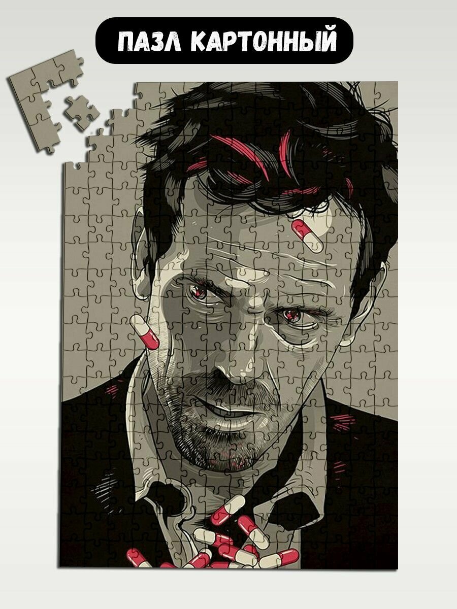 Пазл картонный А3: модель сериал Доктор Хаус - 2136