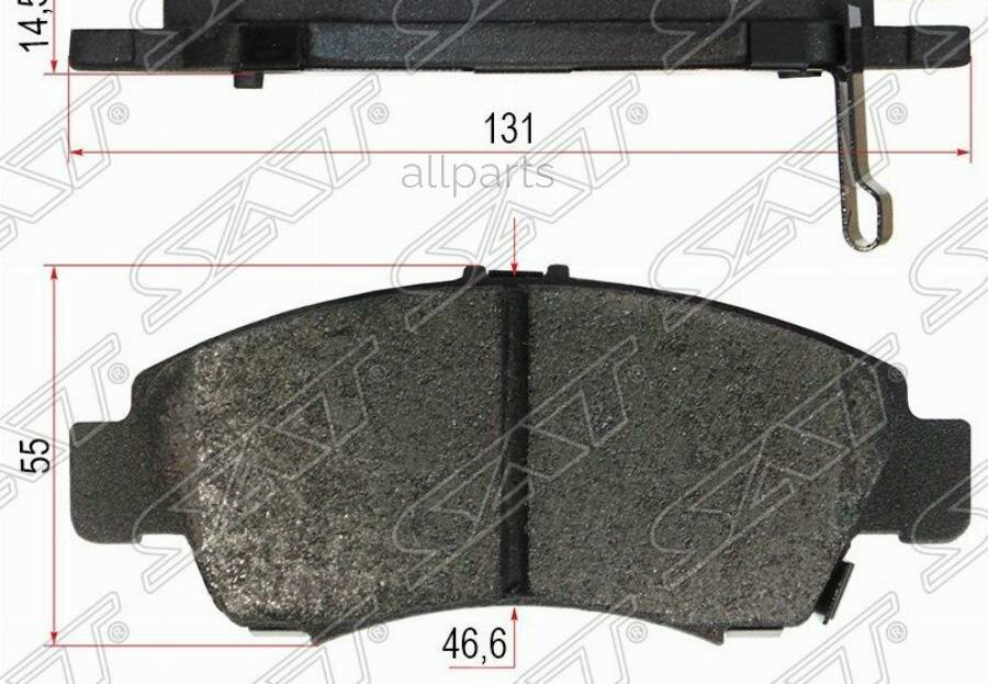 SAT ST-45022-S04-G01 Колодки тормозные (Спереди) Honda Fit 01-07 / Capa 98-02