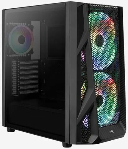 Компьютерный корпус AeroCool AirHawk Duo (AirHawk Duo-G-BK-v1) черный - Mid Tower, E ATX, Micro ATX, Мini ITX, Stаndard АTХ, USB 3.2 Gen1 Tуpe A