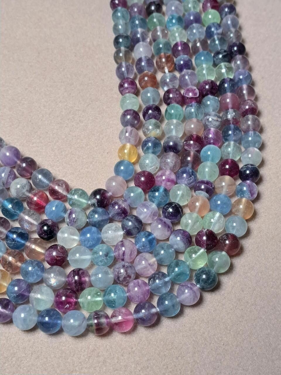 Бусины флюорит, натуральный камень, для рукоделия, для творчества, для украшений, 10 мм