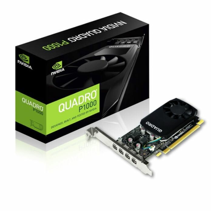 Видеокарта NVIDIA Ouadro P1000 GDDR5 4G (900-5G178-2550-000) - PCI Express 3.0/3.1 x16, 4 ГБ, GDDR5, 128 бит, miniDisplayPort, GPU 1265 МГц