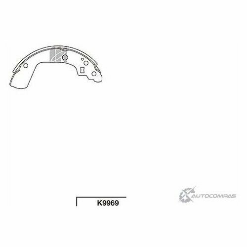 Башмаки тормозные, задние Kashiyama k9969