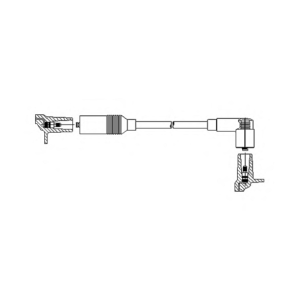 BREMI 170/30 (N10204402) провод высоковольтный центральный\ Audi (Ауди) a4 1.6 95-96