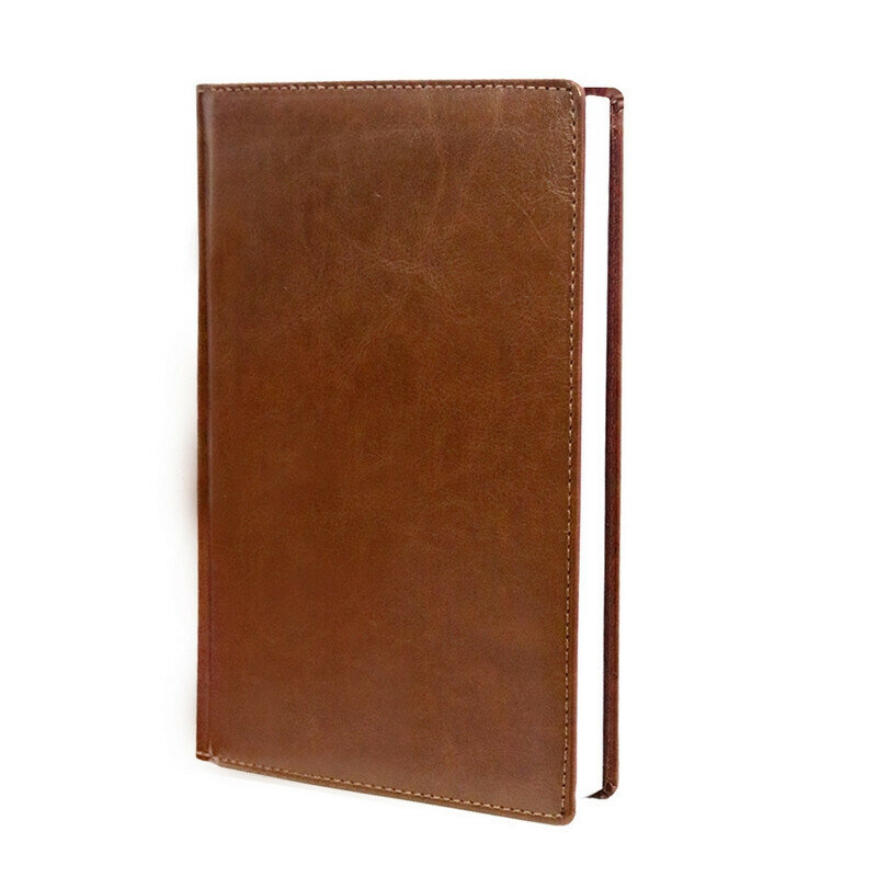 Ежедневник недатированный коричневый, А6, 100x150, 320стр, Agenda