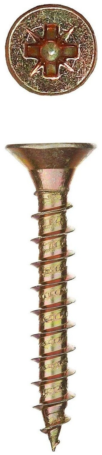 ЗУБР СУ-Ж, 100 х 6.0 мм, желтый цинк, 550 шт, универсальный саморез (4-300390-60-100)