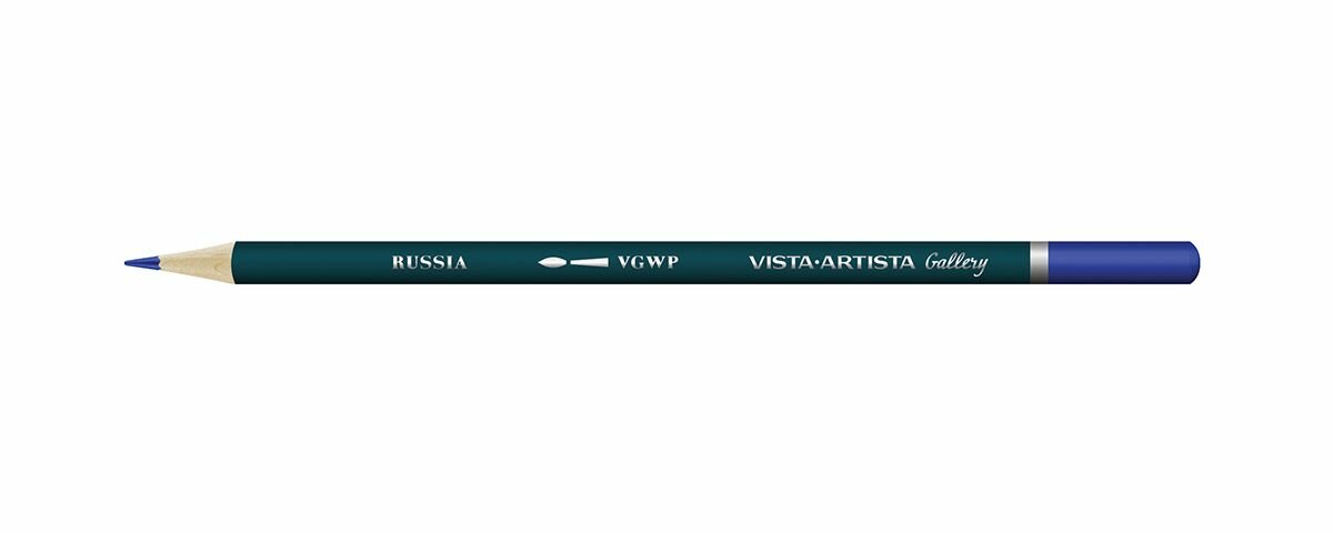 Карандаш акварельный художественный 6 шт."VISTA-ARTISTA" "Gallery" VGWP заточенный 517 Лак синий (Lake blue)