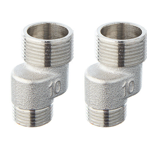 Эксцентрик 3/4 НР(ш) х 1/2 НР(ш) х 10 мм латунный (2 шт.)