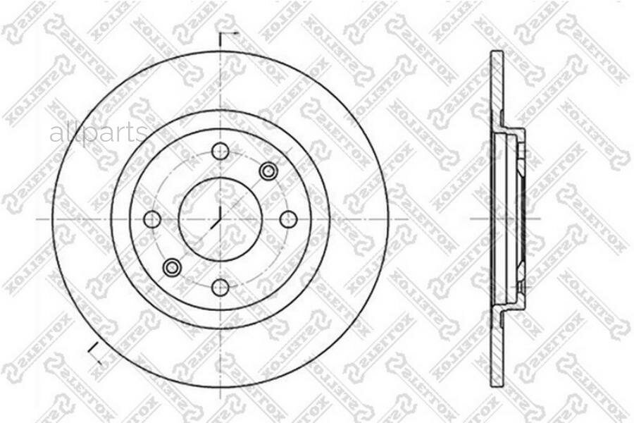 STELLOX 60209914SX диск тормозной передний!\ Citroen BX, Peugeot 305/405 1.3-1.9D 87>