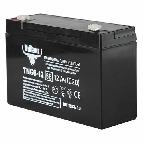 Аккумуляторная батарея RUTRIKE TNG6-12 для ИБП 6В, 12Ач [23983]