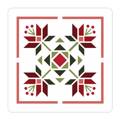 Трафарет-Дизайн КВ-04-SV18 квилт 15×15 см для квилтинга и декоративной вышивки высокого качества