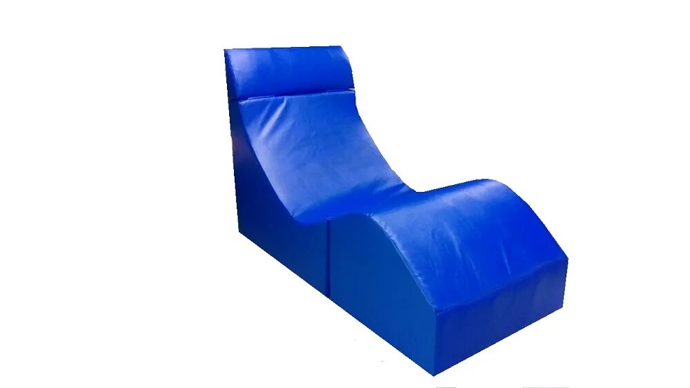 Терапевтическое релаксирующее кресло Кубик Большой - L60xB40xH50 синий, тент DNN