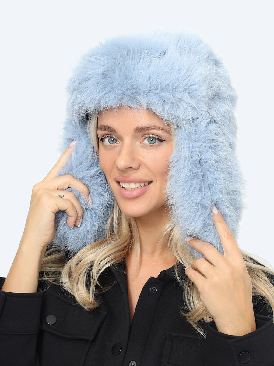 Шапка-ушанка для женщин