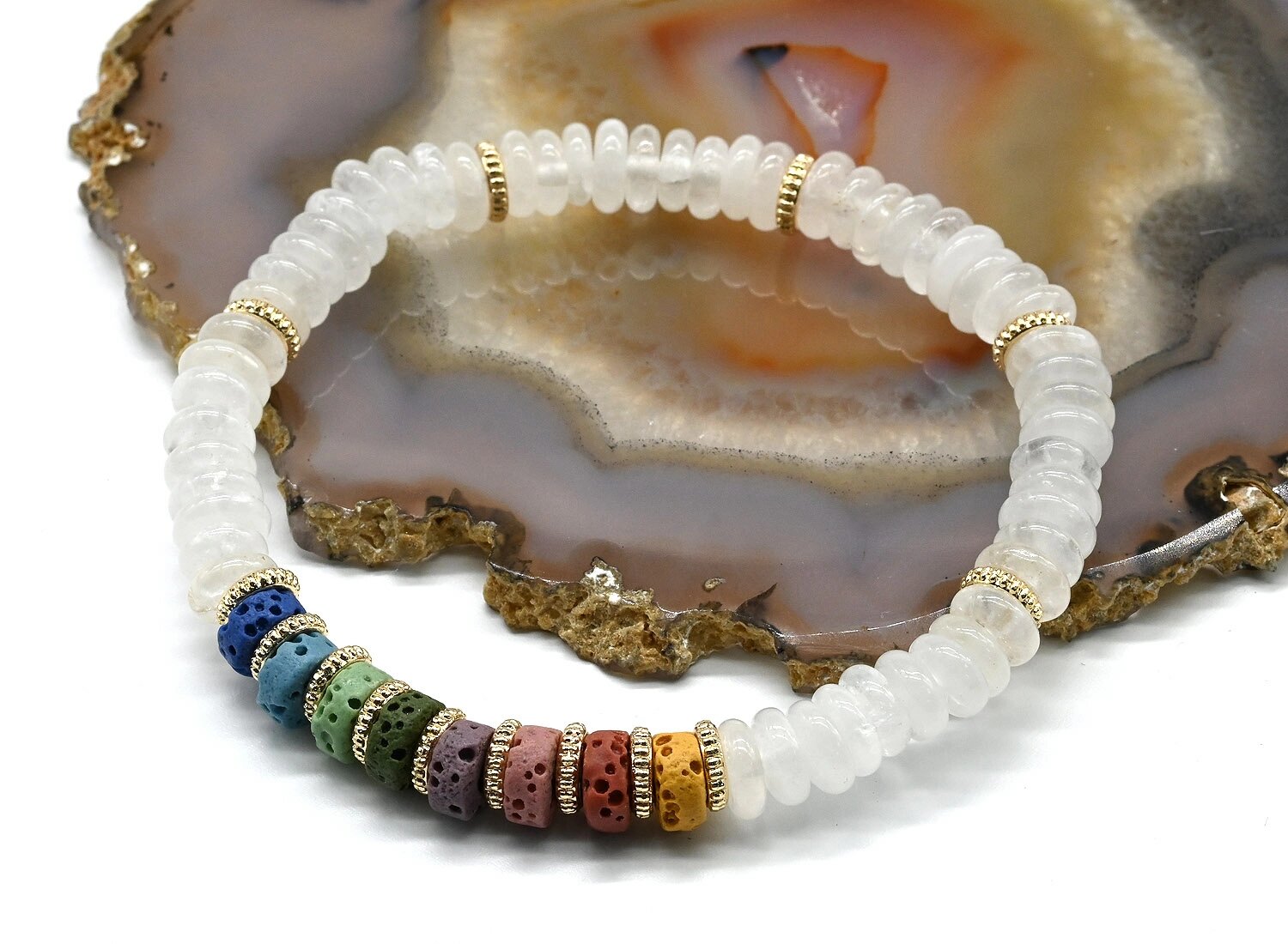 Браслет, горный хрусталь