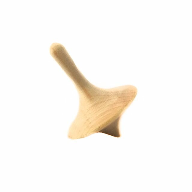 Заготовка "Волчок-Юла", липа, без росписи, 60x45 мм