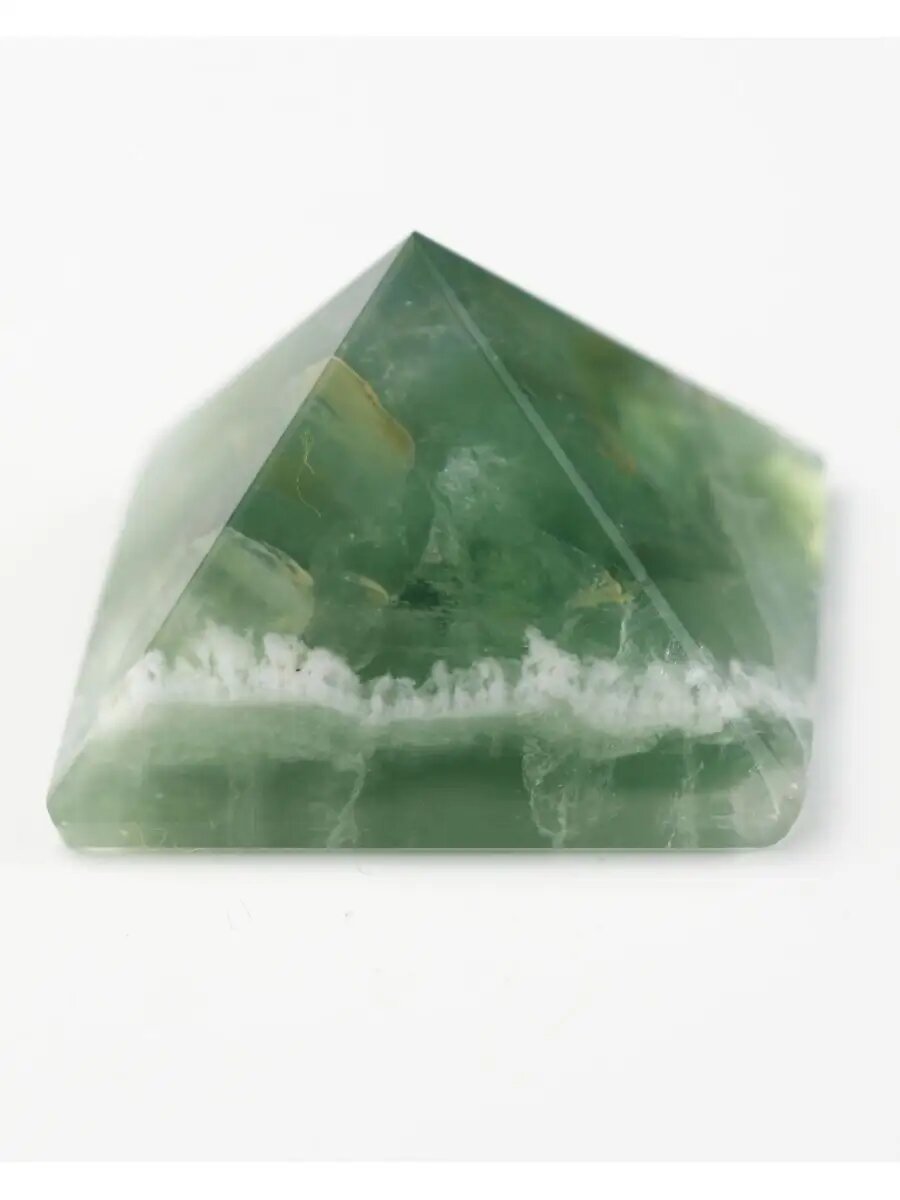 Пирамида Флюорит. Натуральный камень. 4 см