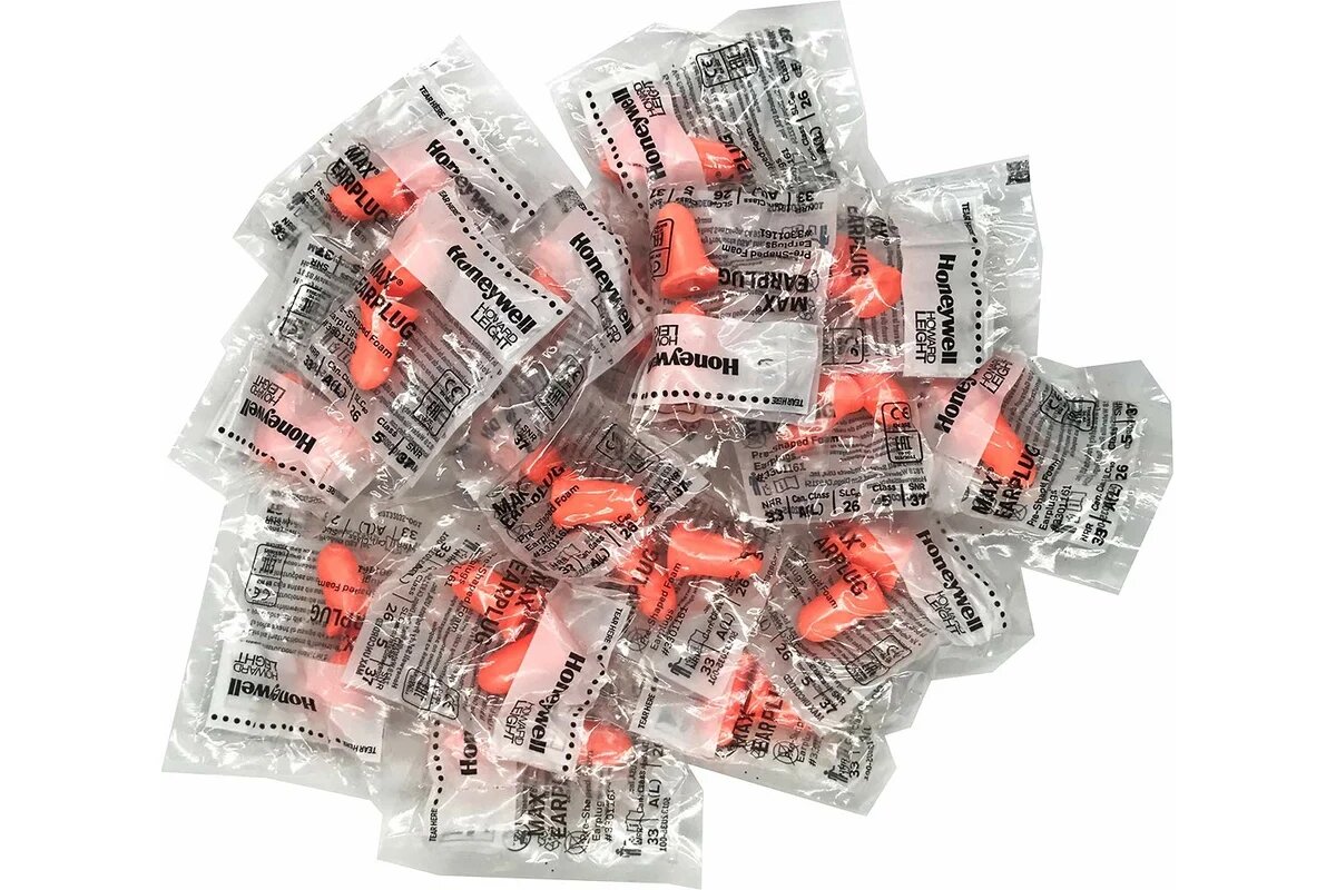 Беруши Honeywell "Макс", шумоподавление 37dB, 40 пар, красные