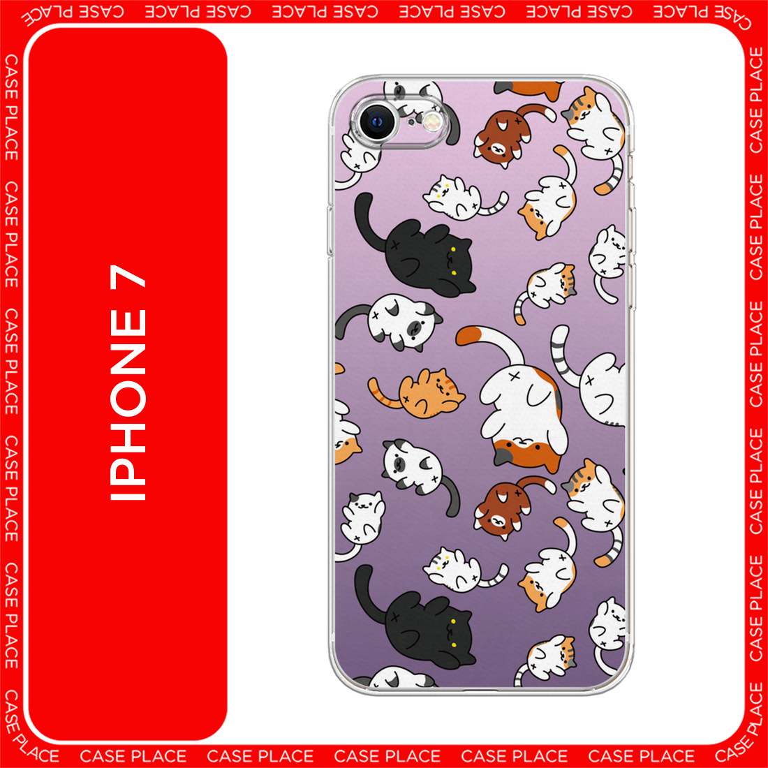 Чехол на Apple iPhone SE 2022 / Айфон SE 2022 с принтом Котопад