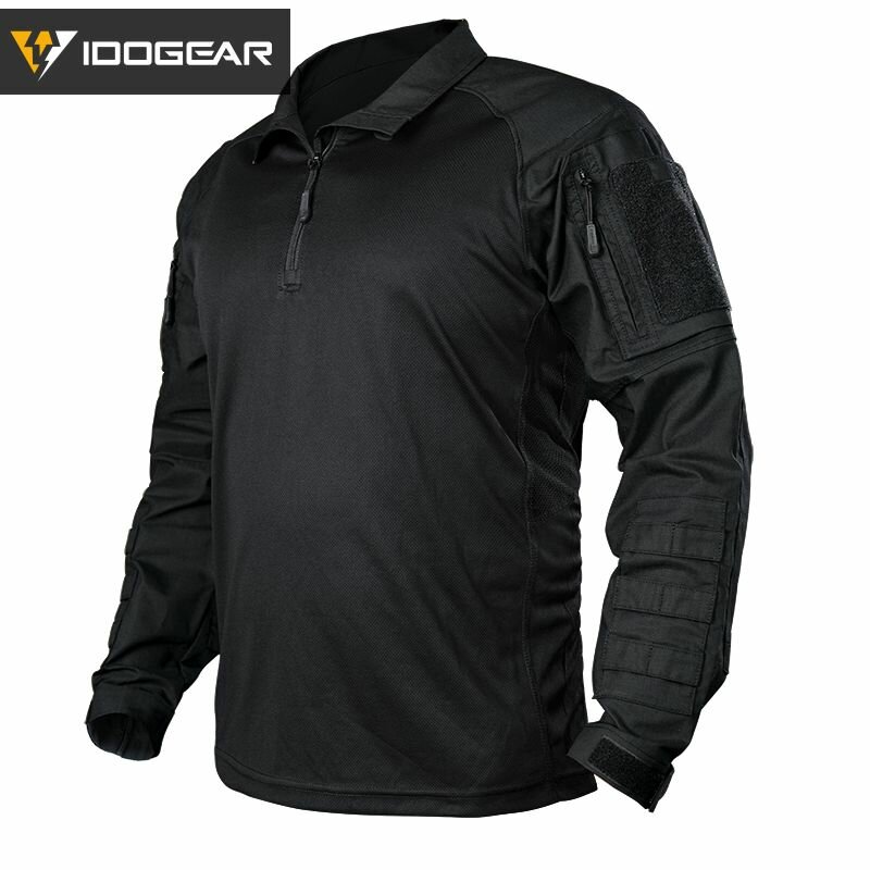 Тактическая рубашка IDOGEAR UFS Боевая одежда BDU с налокотниками Shirt легкой эластичности Дышащая 3116