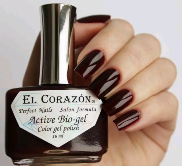 Лечебный лак для ногтей Iron Hard от EL CORAZON, темно-вишневый, 16мл