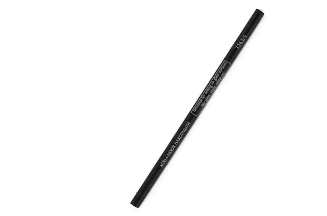 Карандаш специальный черный для письма на стекле, пластике, металле, фарфоре Koh-i-Noor 1шт.