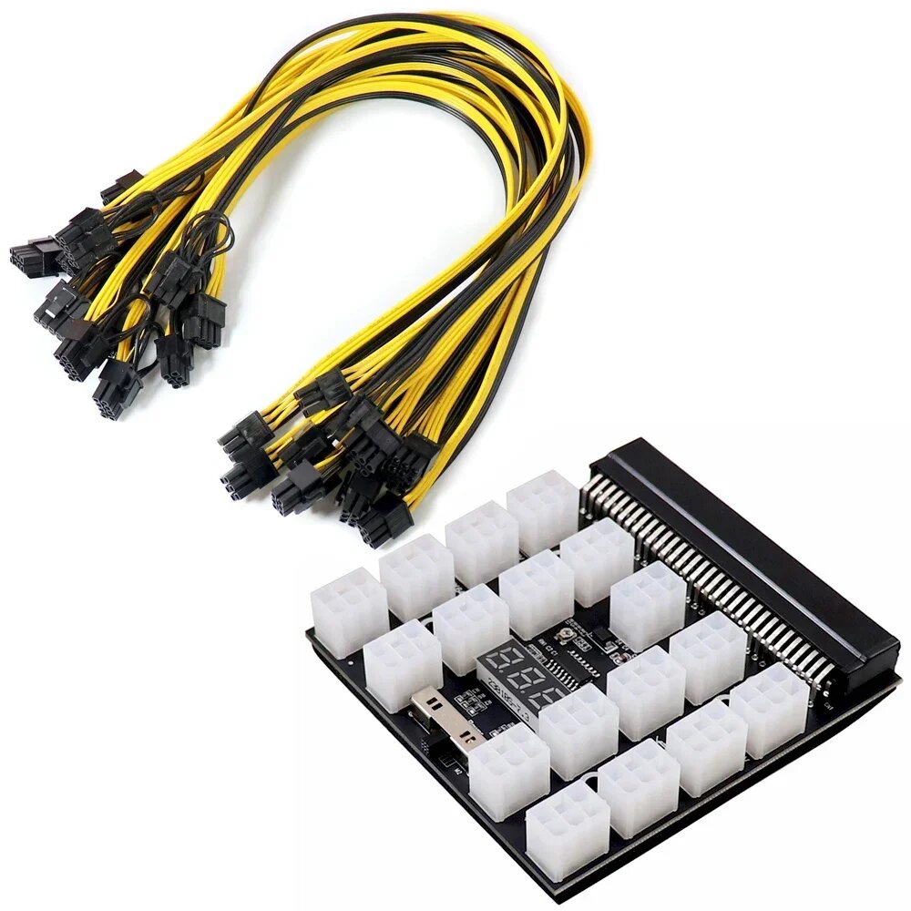 Trotwei ATX64P6-N02 Адаптер питания для видеокарты 1200 Вт/750 Вт With 17pcs Cable