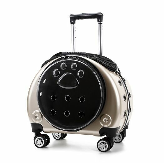 Сумка переноска для кошек и собак мелких пород TYHJ 44 см х 37 см х 35 см разборная до 12 кг/Чемодан рюкзак для переноски / ХИТ2024 , Золото