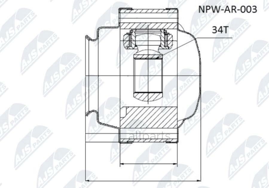 NTY NPW-AR-003 Шрус