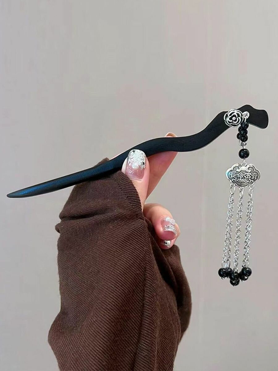 Китайский стиль женская винтажная деревянная заколка для волос аксессуар для одежды и украшений