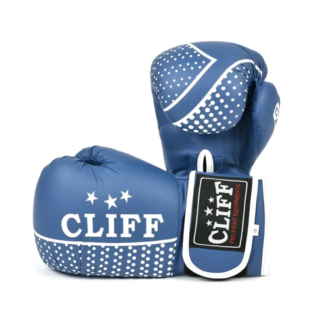 Перчатки боксёрские CLIFF KNOCKOUT, microfiber, 12 унций, синие