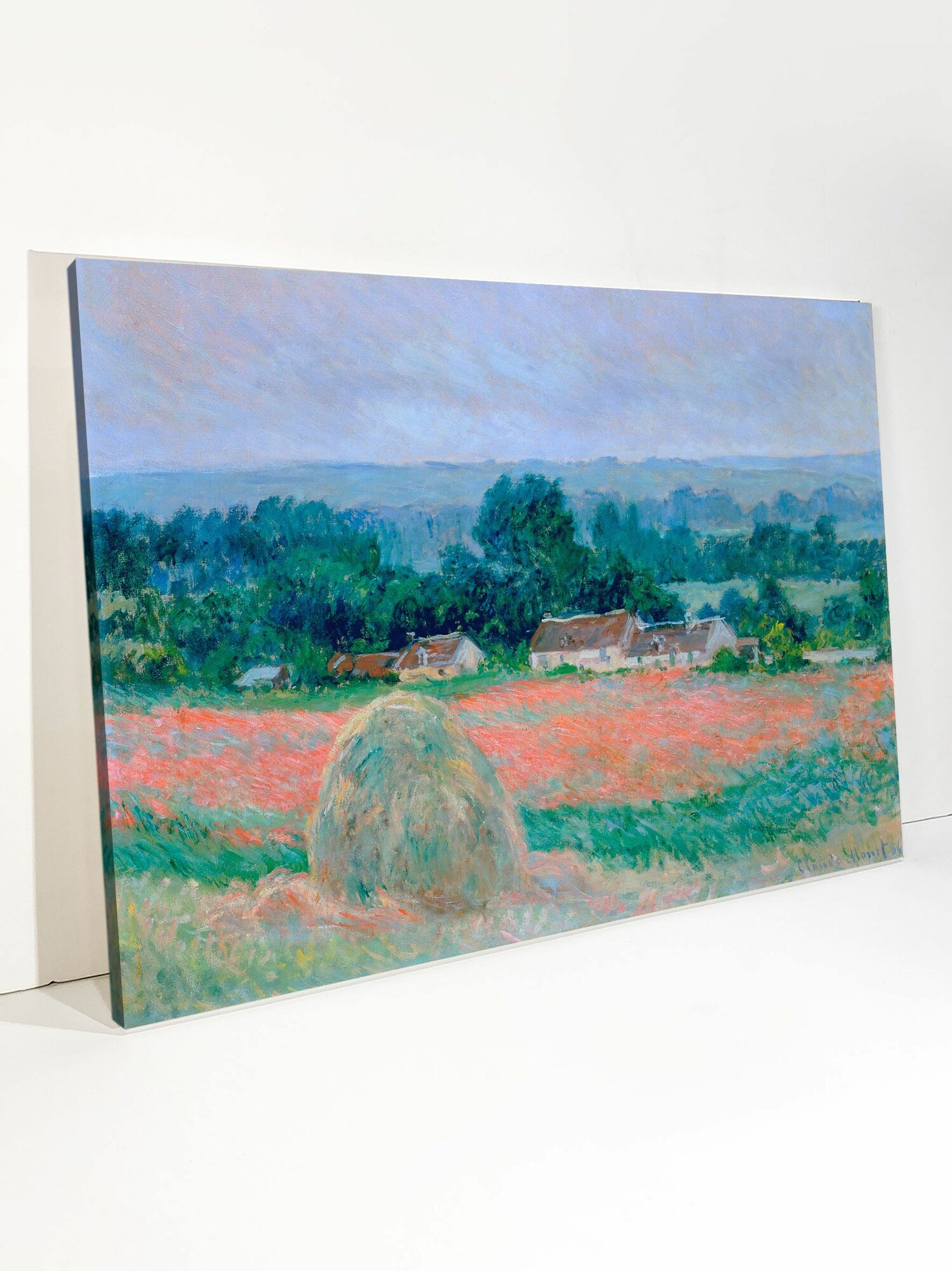 Картина Клод Моне Стог сена в Живерни на холсте 70х55см