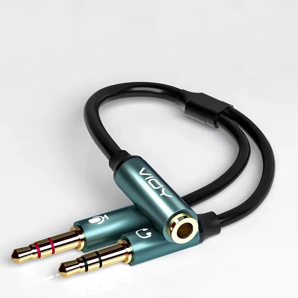 Разветвитель для наушников VIOY TRRS на 2 TRS 3.5-F to 2x3.5-M