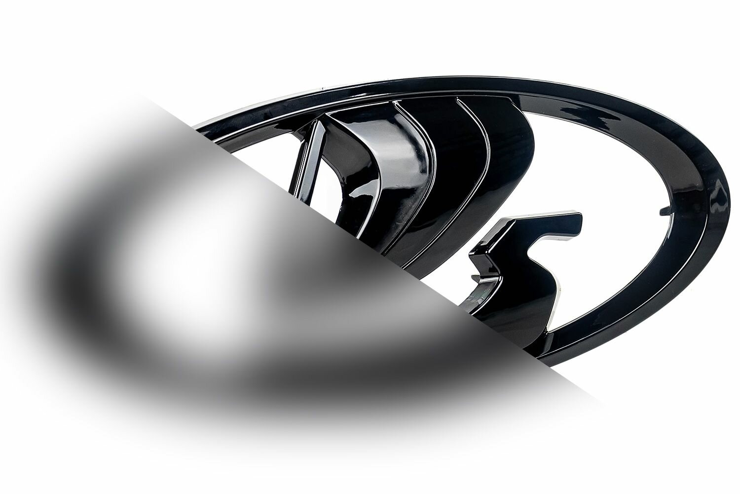 Черная лаковая эмблема Ладья нового образца для Лада Веста NG