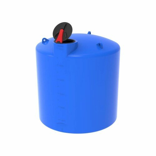 Емкость экопром TRN 6000 л, вертикальная с откидной крышкой синий