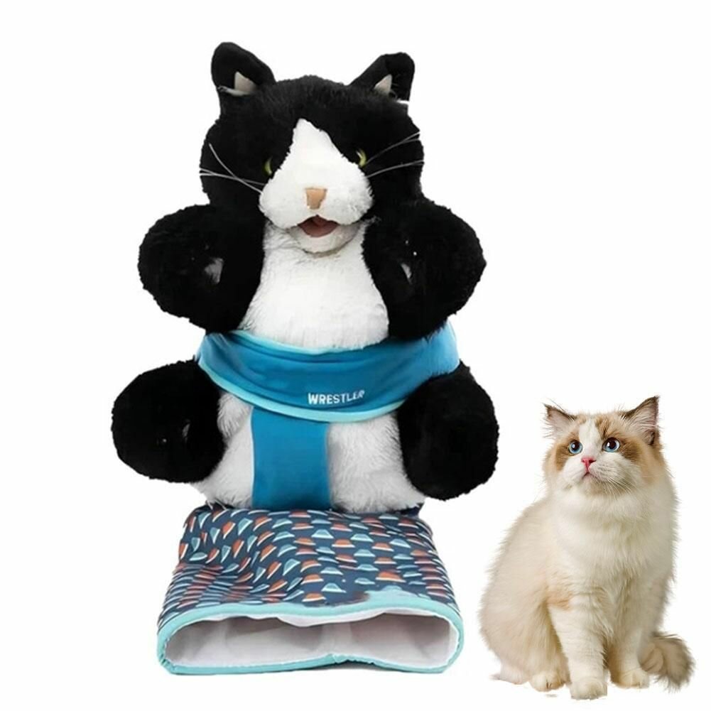 Кошки-марионетки-борцы, Забавные игрушки для кошек, боксерские перчатки, которые взаимодействуют с домашними кошками