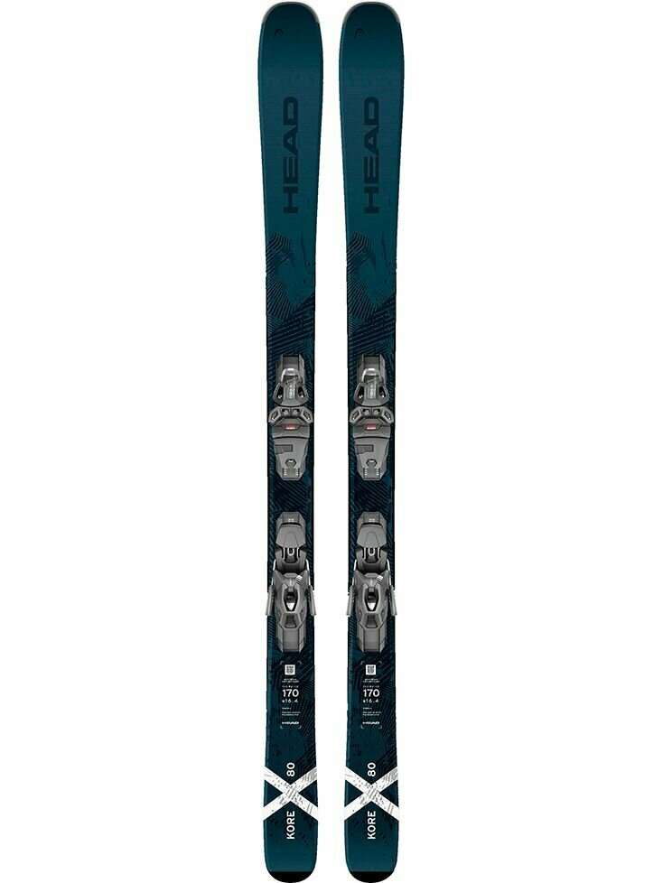 Горные лыжи взрослые мужские HEAD Kore X 80 LYT + PRW 11 GW BR 85, с креплениями 156 см