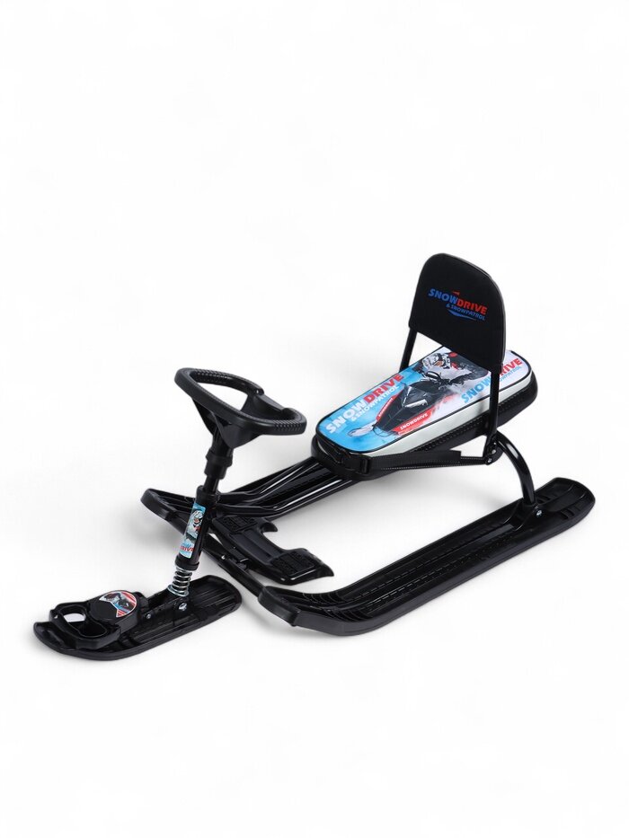 Уценка Снегокат «Тимка спорт 4-1», со спинкой, чёрный, ТС4-1/Г2 Nika Kids