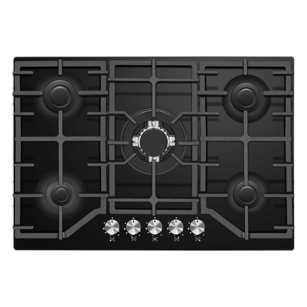 Газовая панель MAUNFELD EGHG.75.83CB/G Закаленное стекло 5 конфорок