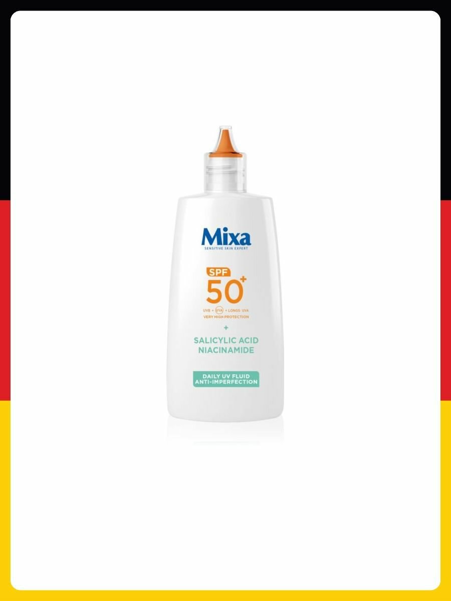Средство солнцезащитное Mixa Daily UV Fluid ultra-light protective fluid SPF 50, 40 мл
