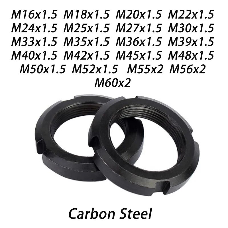 Гайки левые DIN981 из углеродистой стали M25x1.5(2pcs)