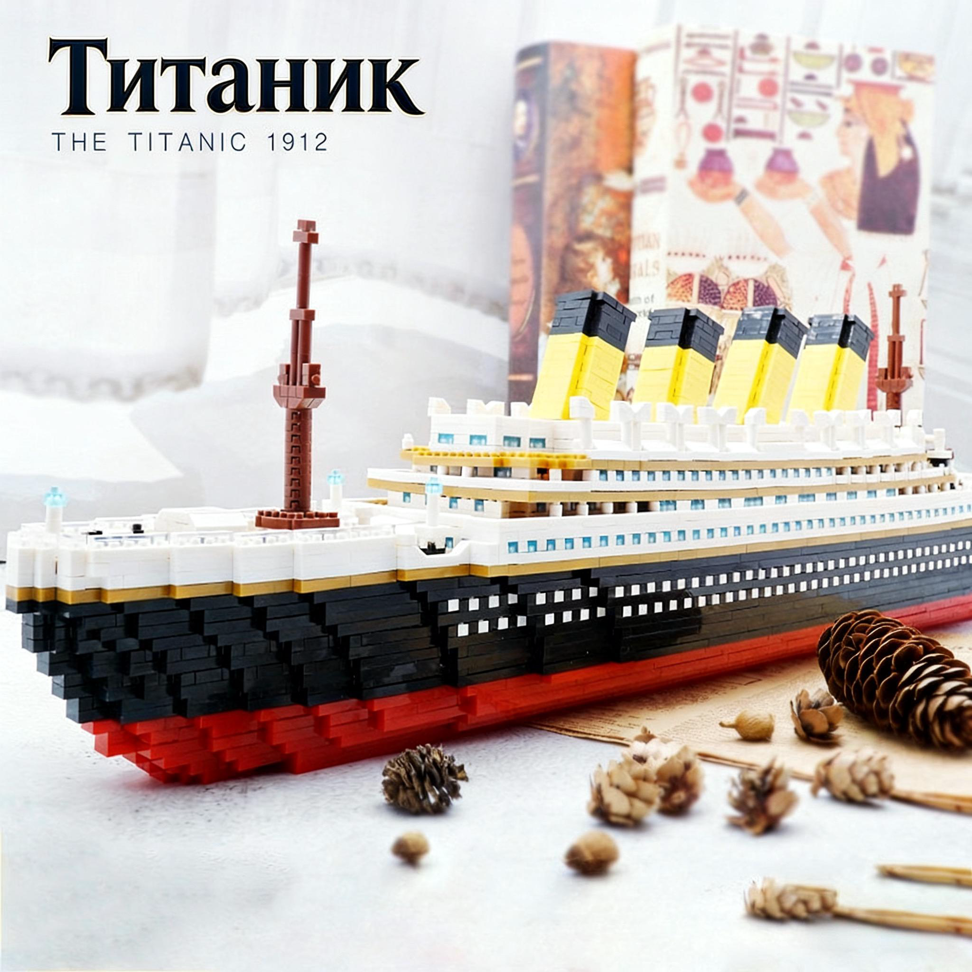 Дворец Гуанхань, сказочный павильон, Домик на вишневом дереве, здание в древнем китайском стиле, сложные строительные блоки из микрочастиц с подсветкой (готовое изделие 18*18*20 см)