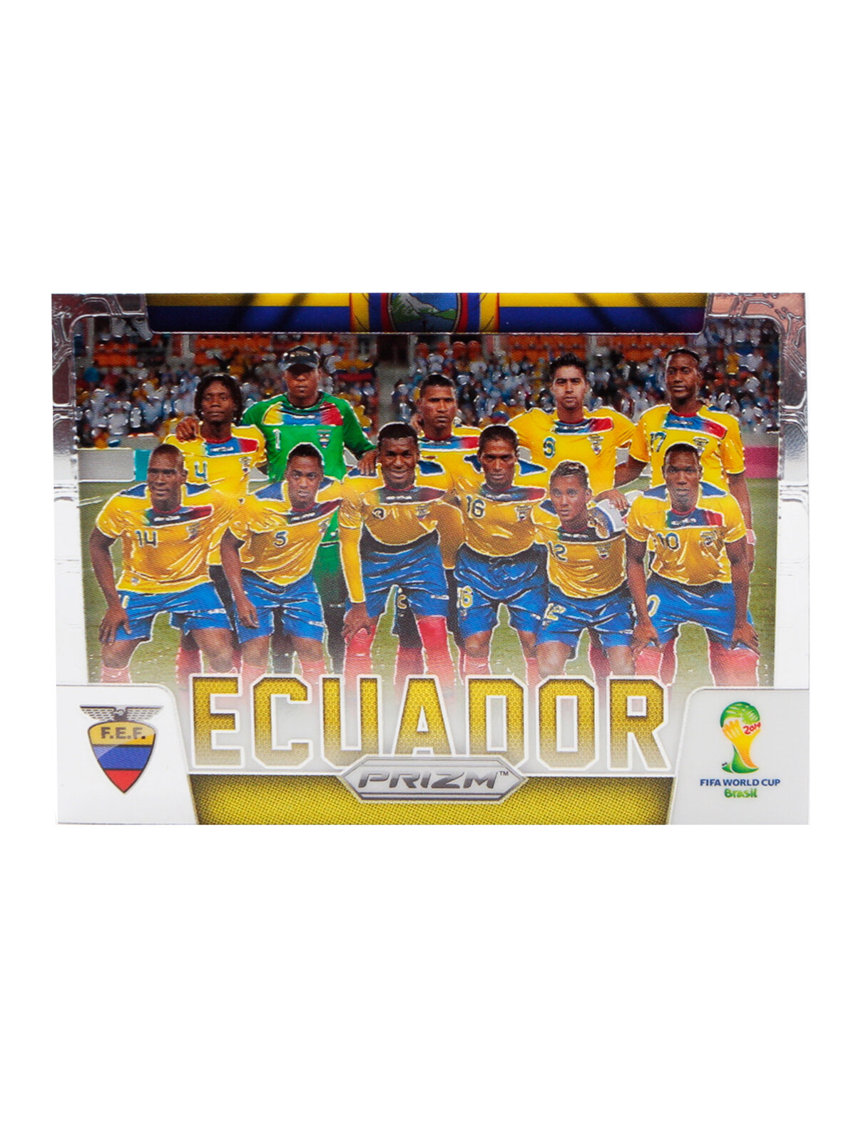 Коллекционная карточка Panini Prizm FIFA World Cup 2014: #12 Ecuador