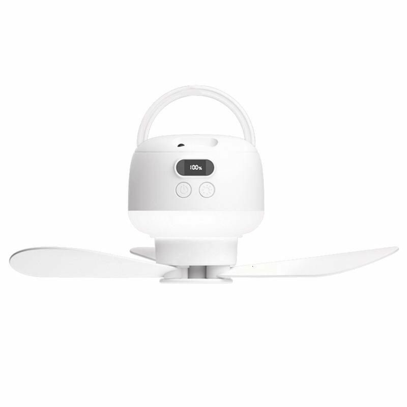 Бесшумный потолочный вентилятор с пультом и светодиодной лампой